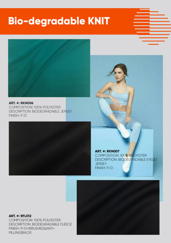 Sustainable performance textile – Biodegradable polyester – PALTEX